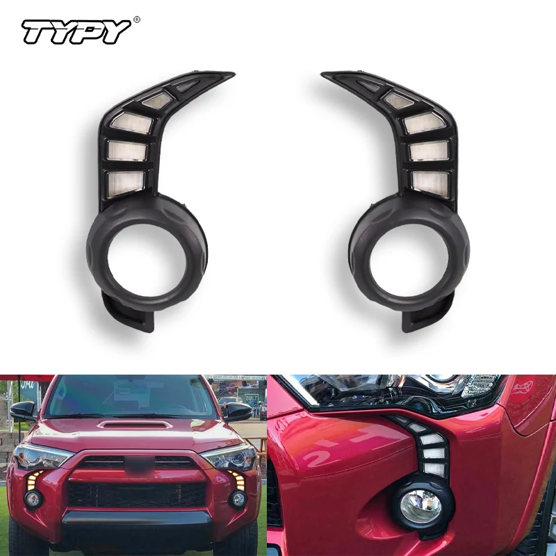 3 Color LED DRL for Toyota 4Runner N280 2014 2015 2016 2017 2018 2019 ...