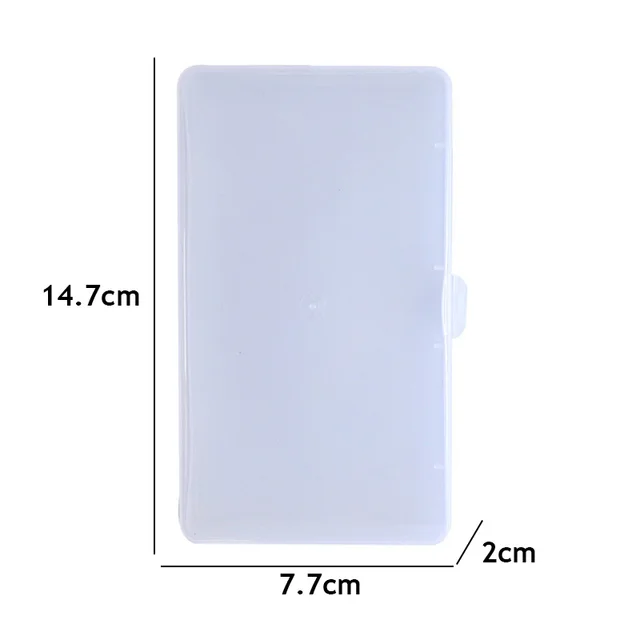 Transparent Desktop Stationery Clear Pencil Box Stickers Storage Case ...