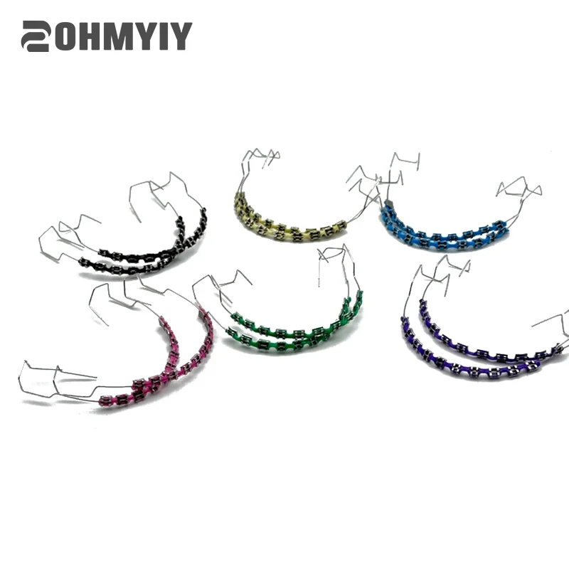 Fake Braces For Teeth Temporary False Fake Brackets Metal Wires Metal ...