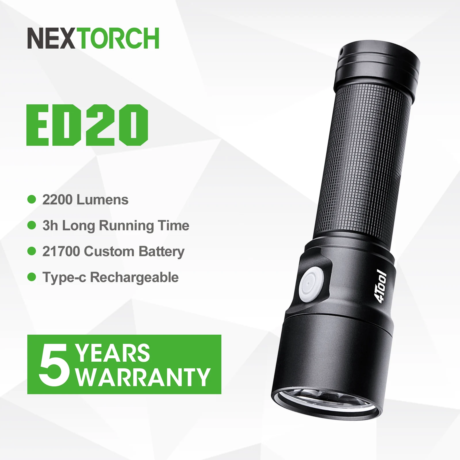 NEXTOOL-2200-Lumens-Super-Bright-Rechargeable-Led-Flashlight-Torch ...