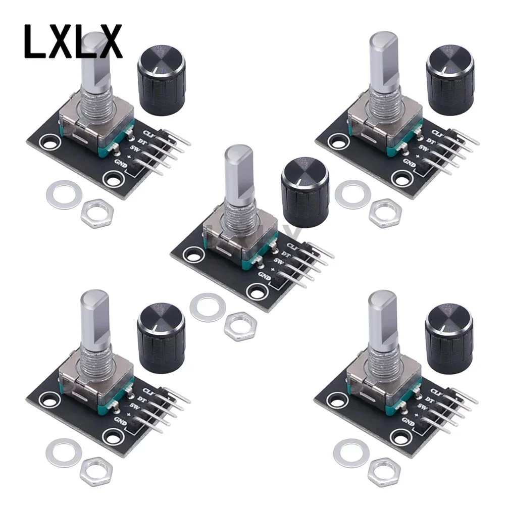 5pcs-360-Degree-Rotary-Encoder-Module-KY-040-Brick-Sensor-Development ...