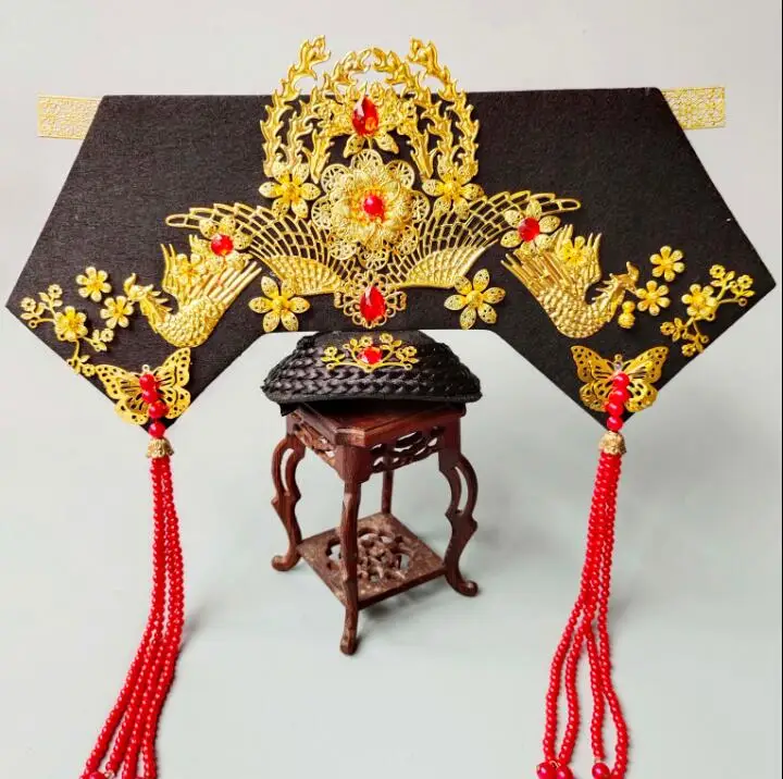 Chinese-Ancient-Qing-Dynasty-Princess-Cap-Women-Stage-Perform-Headwear ...
