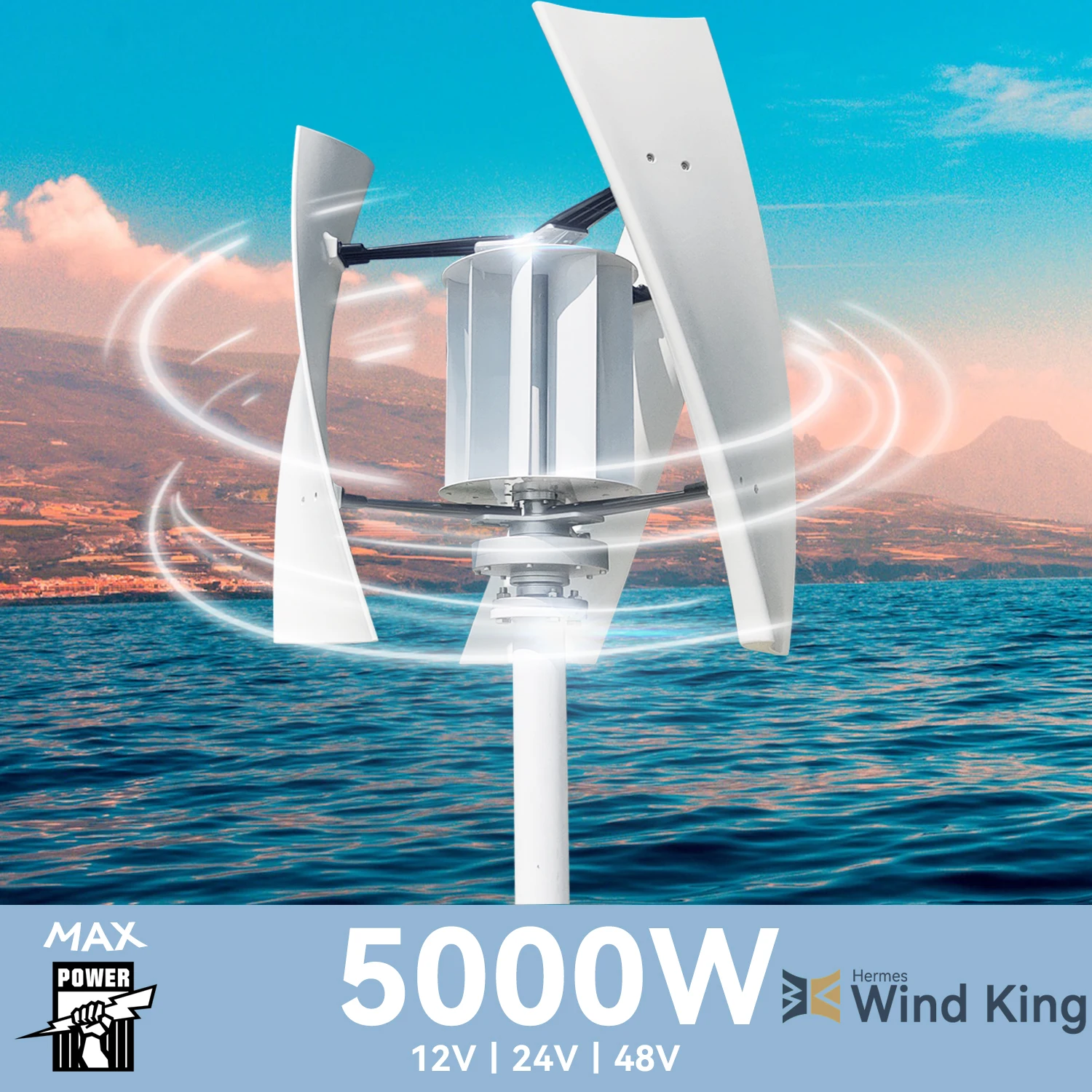 Higher-Power-5000W-WindTurbine-High-Efficiency-Windmill-With ...