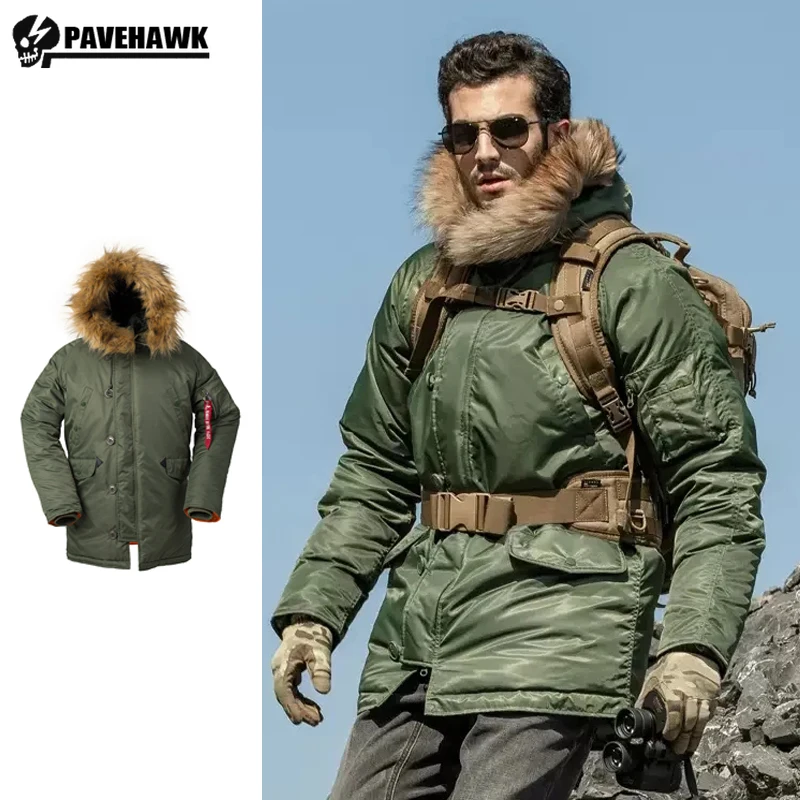 Winter-Military-Snowfield-Parka-Men-1-5kg-Cold-proof-N3b-Cotton-Army ...
