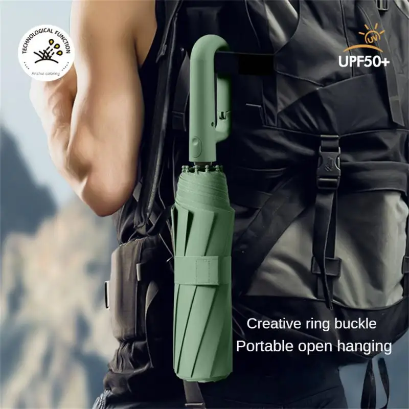 10-Ribs-Windproof-Strong-Umbrella-with-Reflective-Stripe-Reverse ...