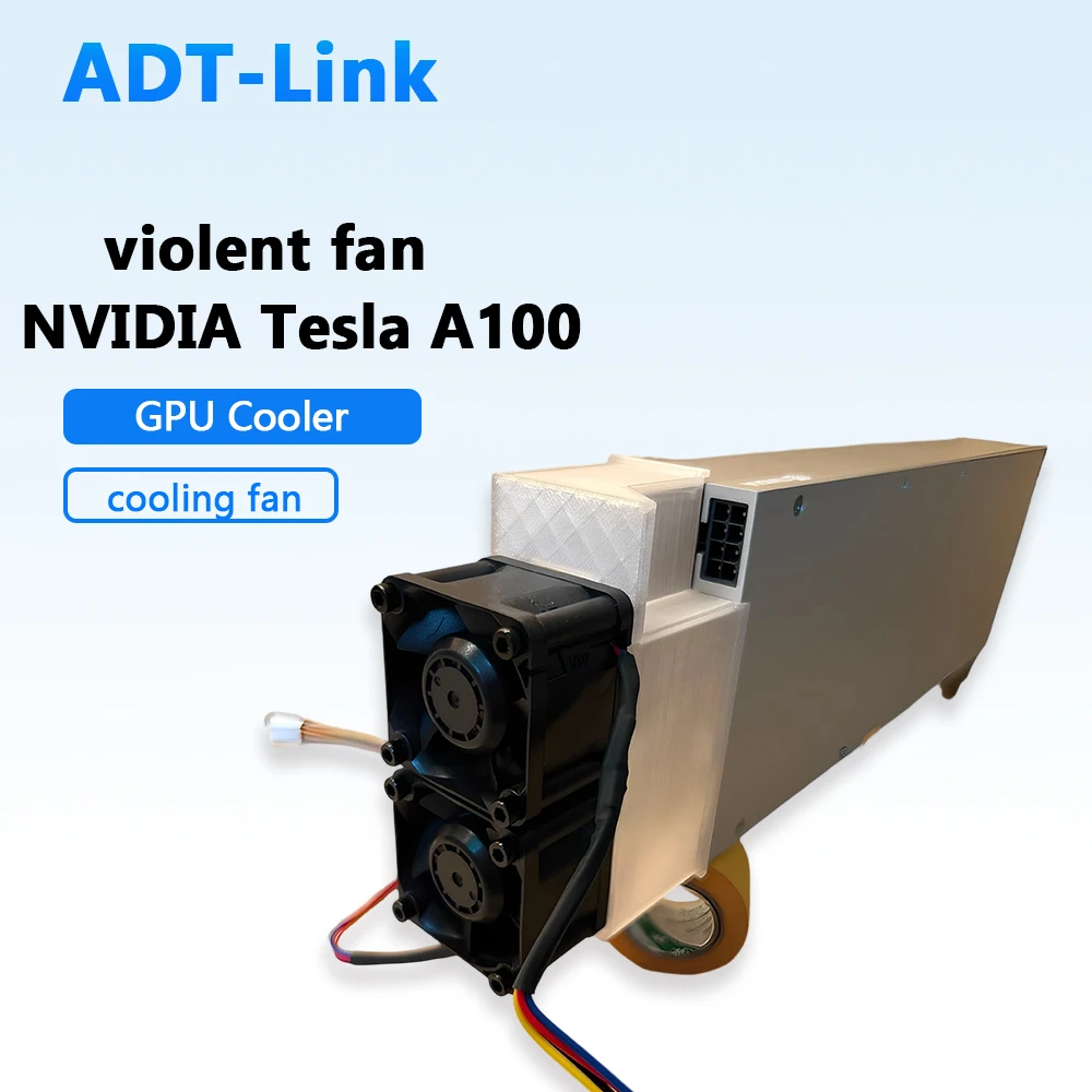 Dual Violence Fan Ultra Short Cooling Radiator for NVIDIA Tesla A100 ...