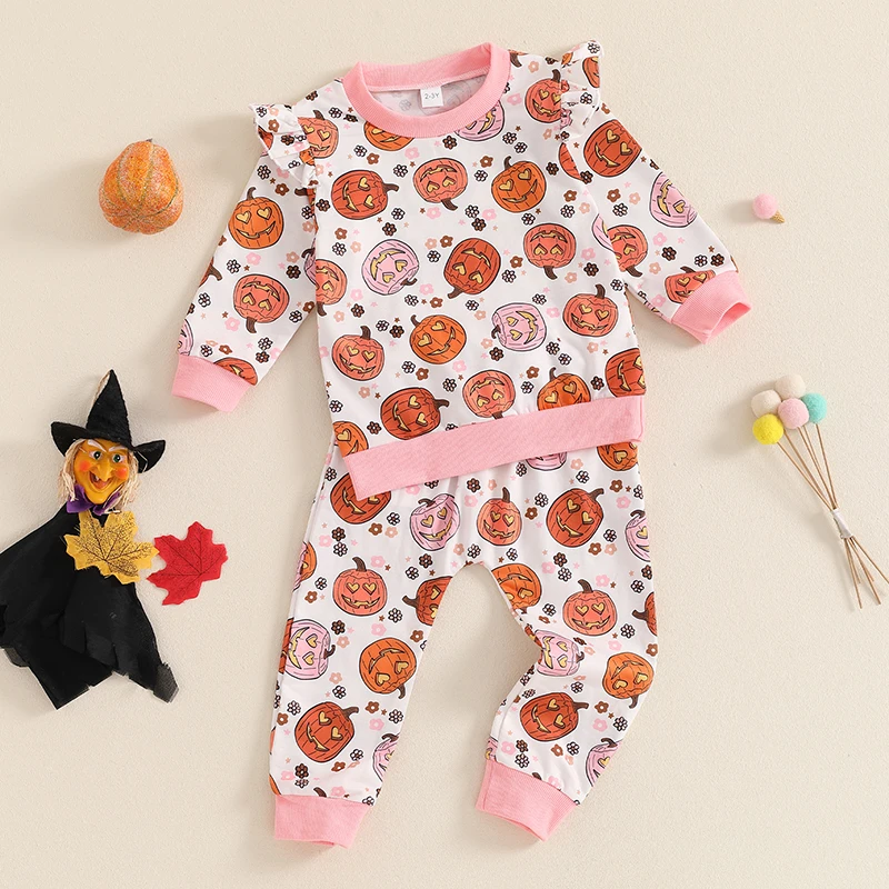 Baby-Girl-Halloween-Outfits-Set-Long-Sleeve-Pumpkin-Flower-Print-Sweatshirt-Elastic-Waist-Pant ...