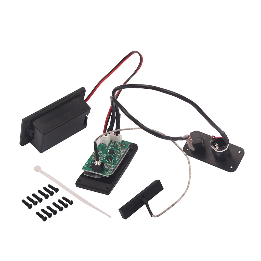 전기 바이올린용 내구성 있는 EQ 픽업 이퀄라이저, 바이올린 부품, 블랙 - 티몬