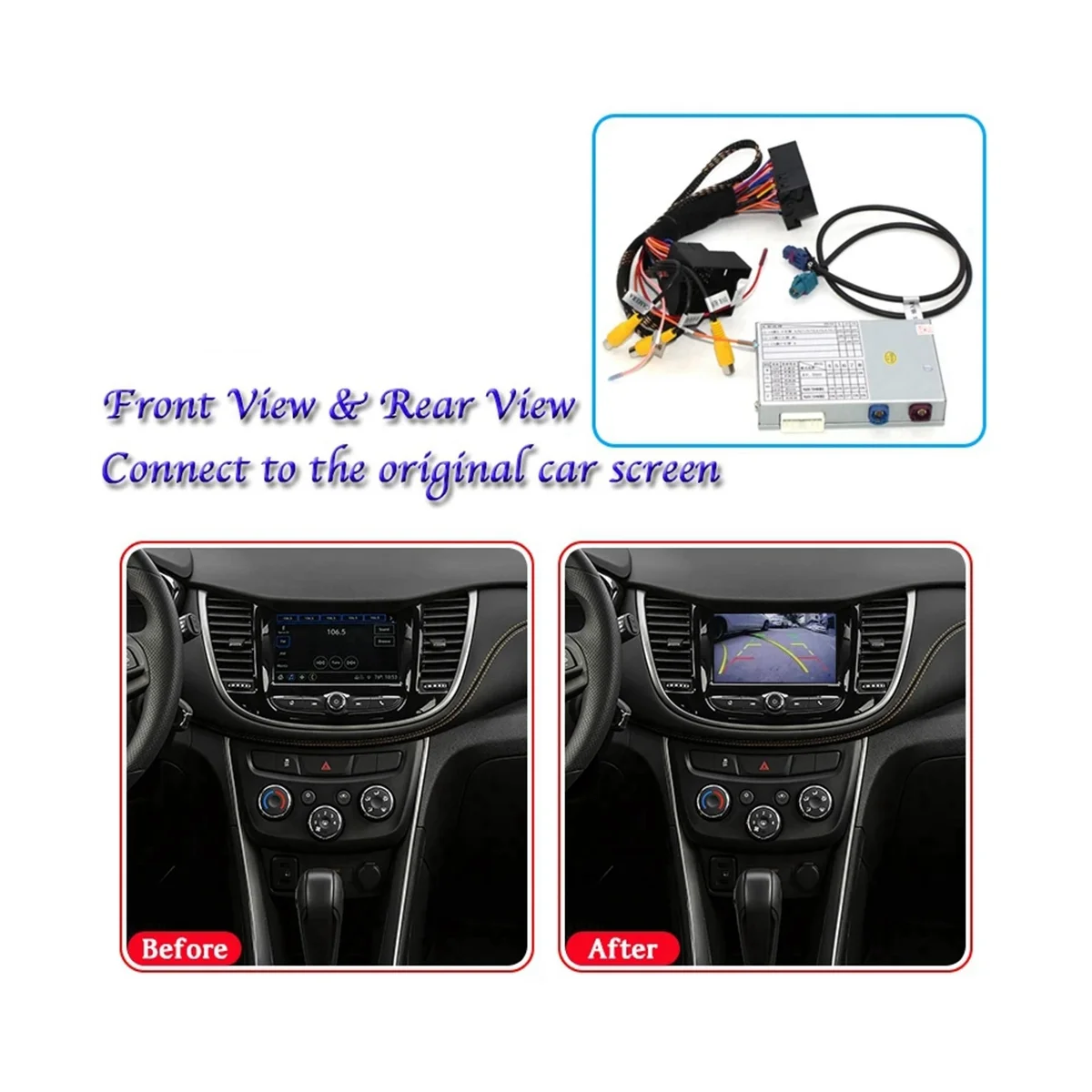Car-Rear-View-Camera-Adapter-Reversing-Parking-Screen-Upgrading-Module ...