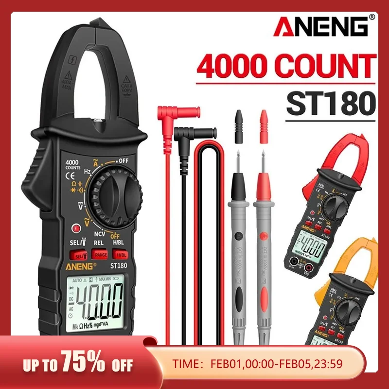 ANENG-Digital-Clamp-Meter-AC-Mult-metro-Atual-Amper-metro-Tester-Tens-o ...