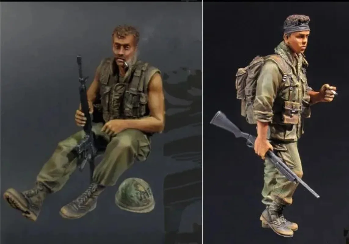1-35-Scale-Resin-Figure-Model-Kit-Scene-Vietnam-War-US-Army-2-Soldiers ...