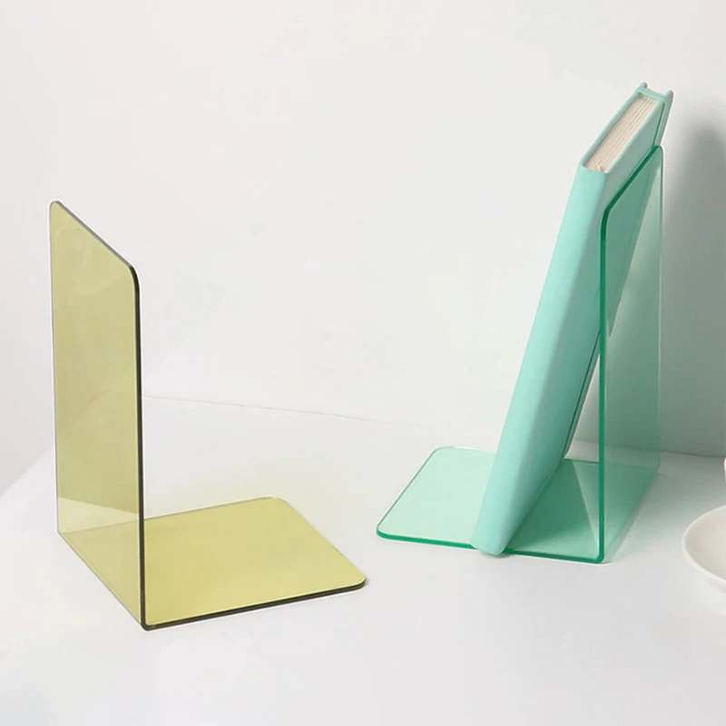 Clear Acrylic Bookends L-Shaped – Live In Style Co.