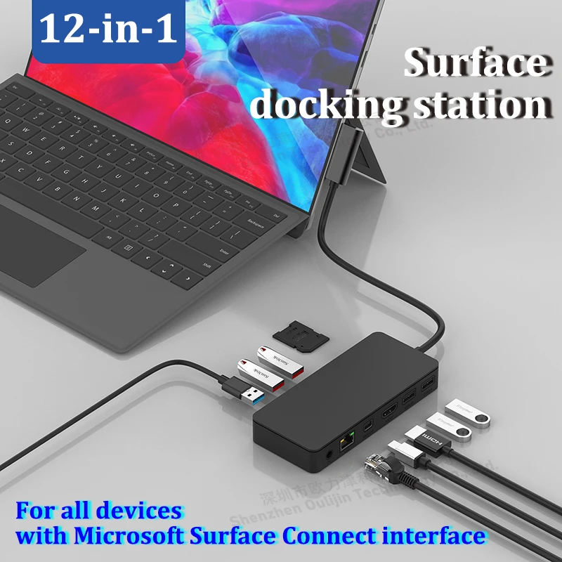 MST-HUB-USB-Connect-Dock-2x-HDMI-Mini-DP-4K-60HZ-for-Microsoft-Surface ...