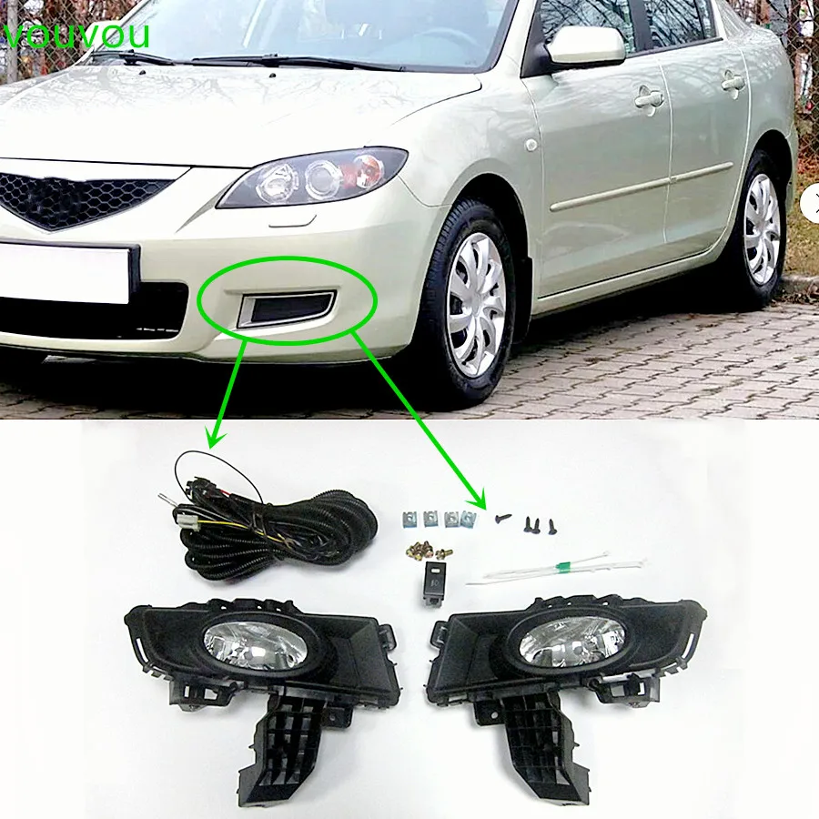 Car-accessories-body-parts-fog-lamp-assembly-51-680-for-Mazda-3-2006 ...