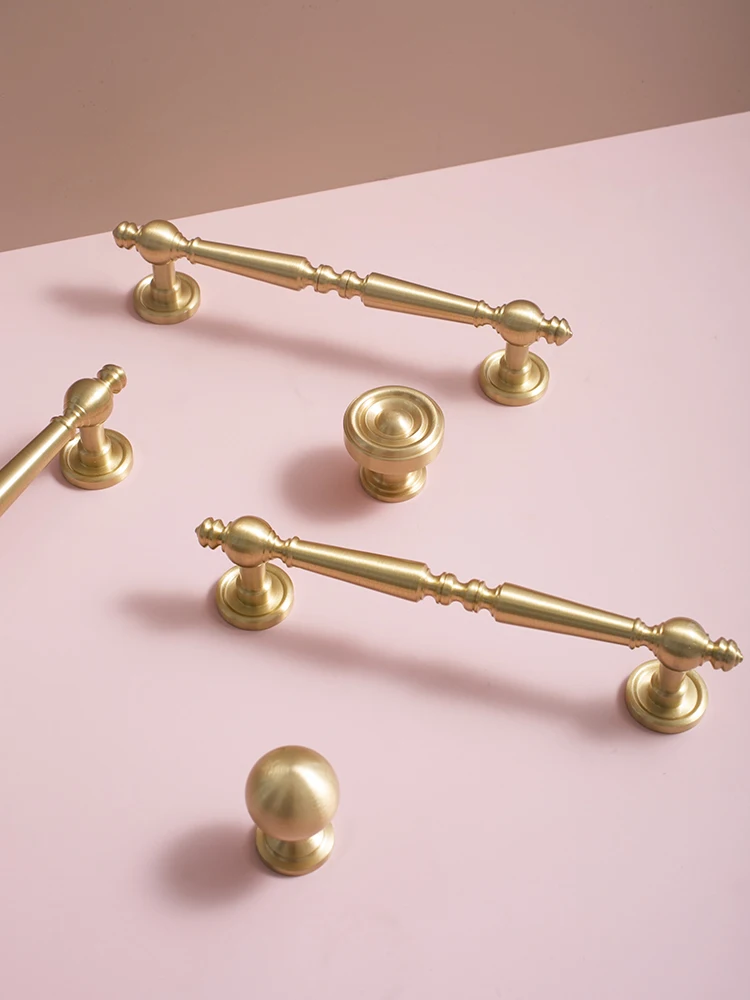 European-style-Vertical-lines-Solid-Brass-Drawer-Knobs-Unique-Design-T ...