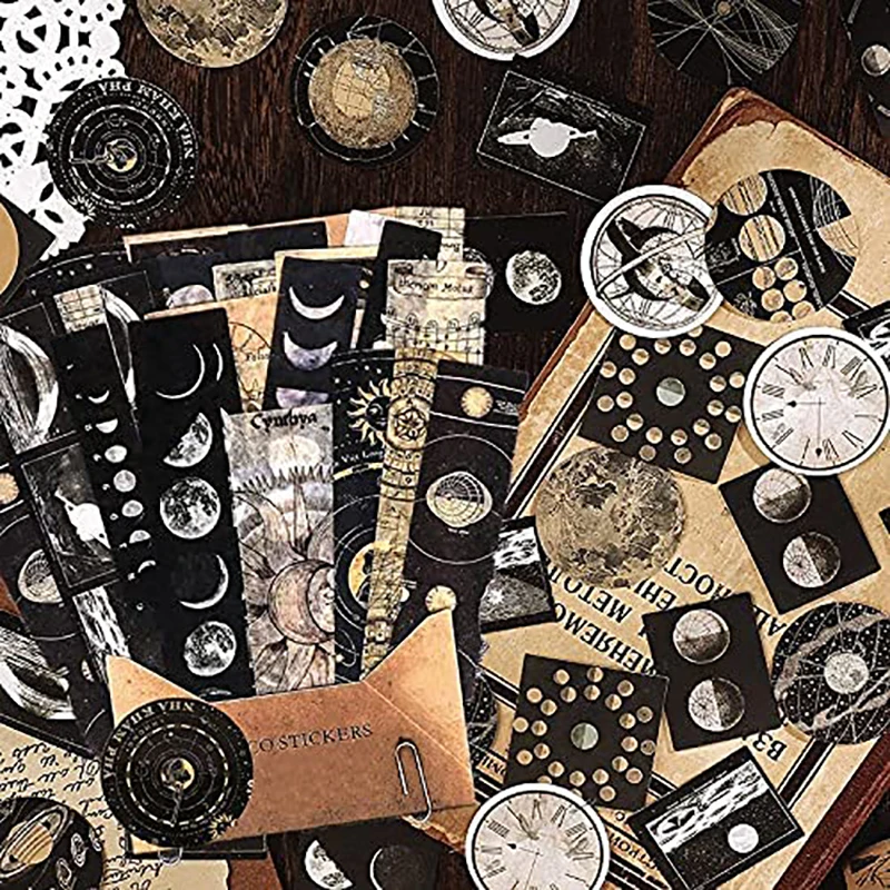 86Pcs Celestial Stickers for Scrapbooking Astronomy Aesthetic Stickers ...