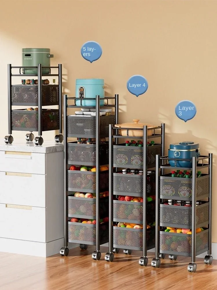 Fruit-and-Vegetable-Basket-Bowls-for-Kitchen-with-Metal-Top-Lid-5-Tier ...