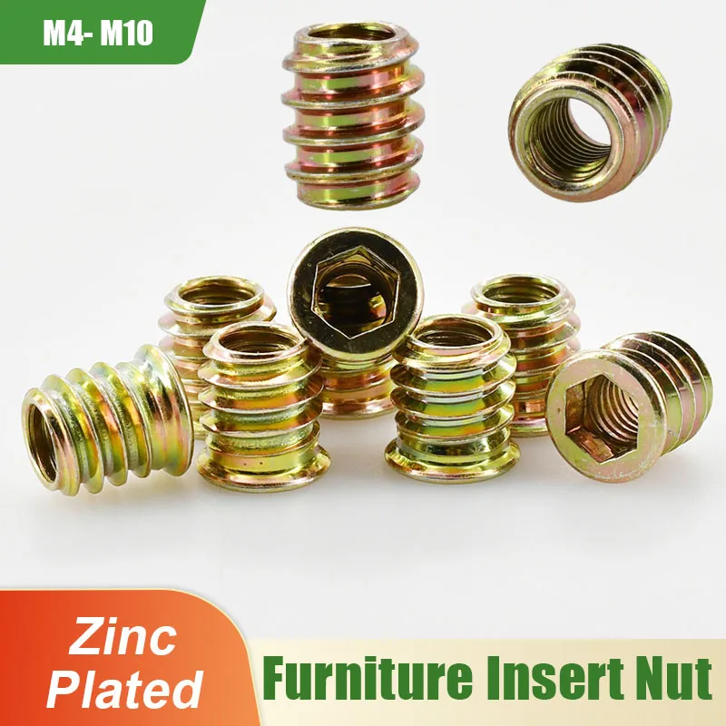 Tuercas-de-inserci-n-de-muebles-cabeza-hexagonal-roscada-rosca-interior ...