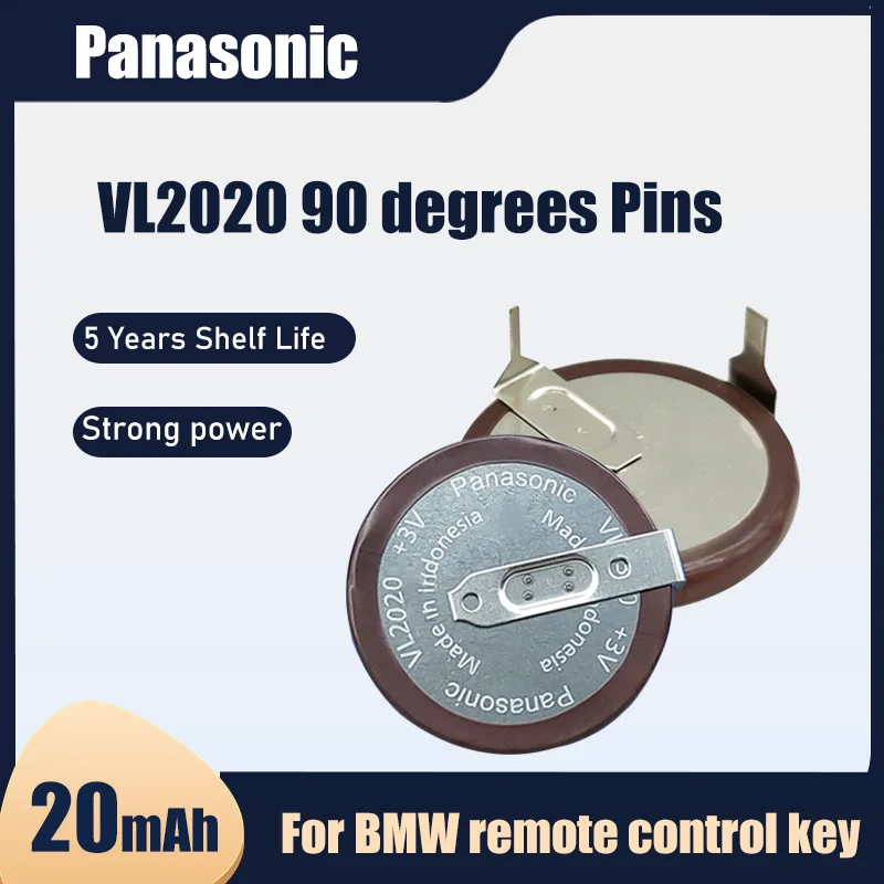 1-2PCS-Panasonic-VL2020-2020-With-Legs-90-degrees-3V-20mAh-Rechargeable ...