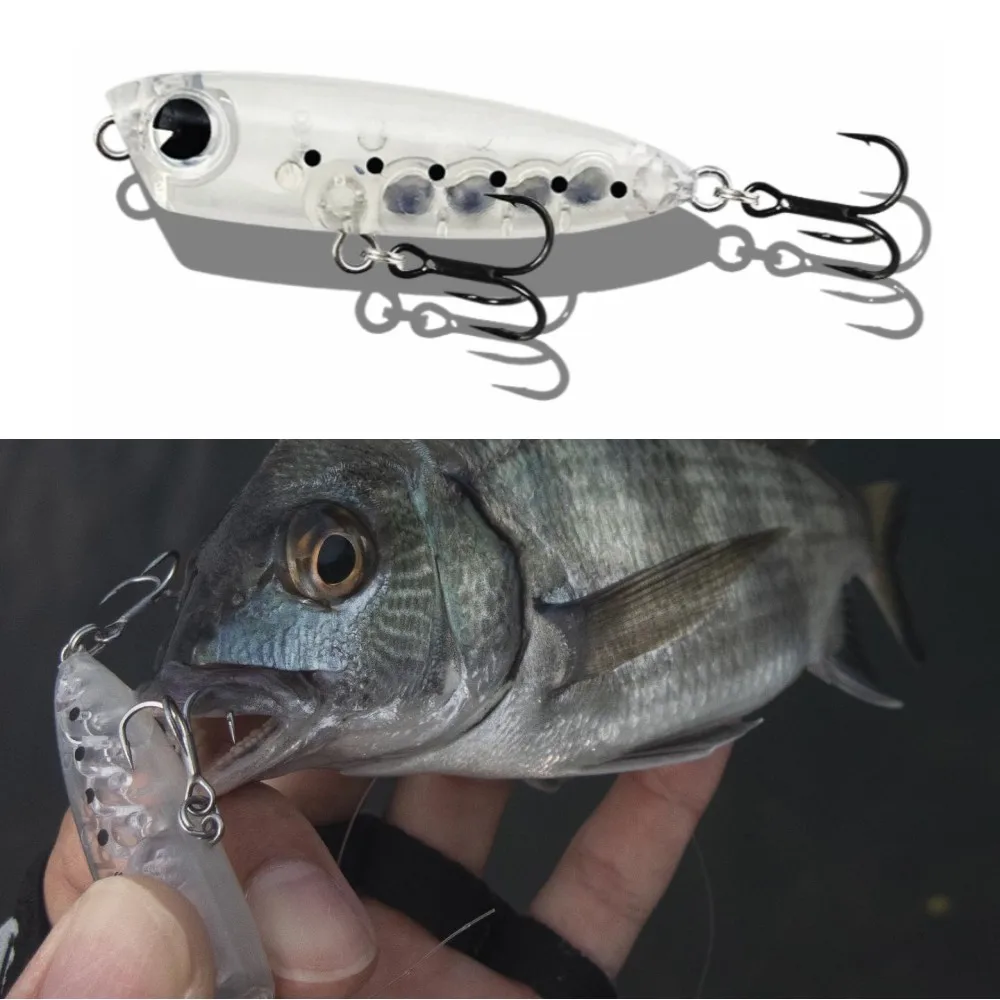 TSUYOKI 2026 New Popper Pencil Lure 45mm 3g Topwater Lure for Ajing ...
