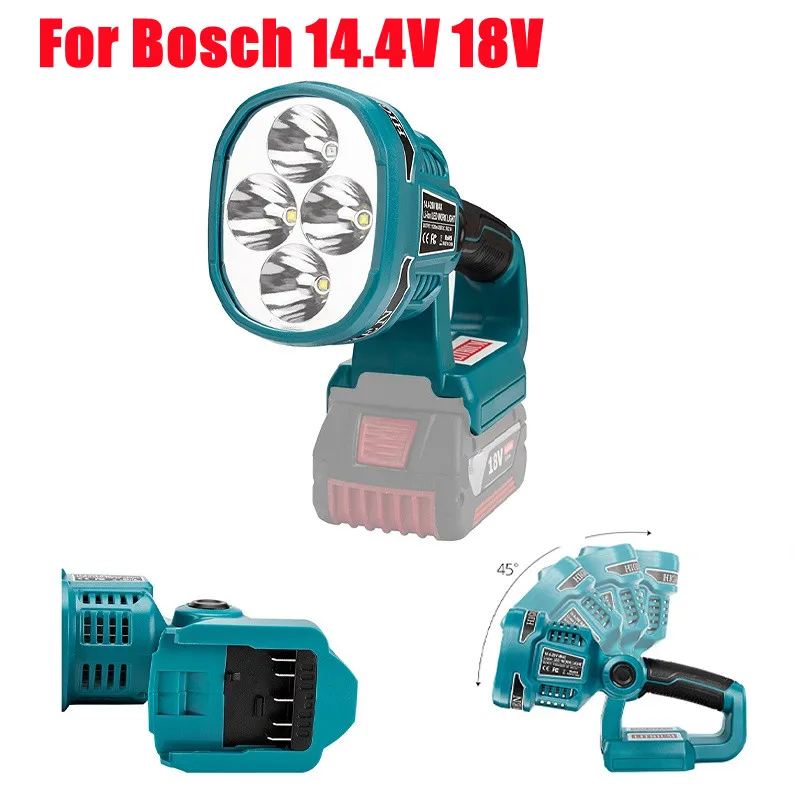 Portable-LED-Warning-Spot-Light-Work-Lamp-Flashlight-Torch-for-Bosch-14 ...