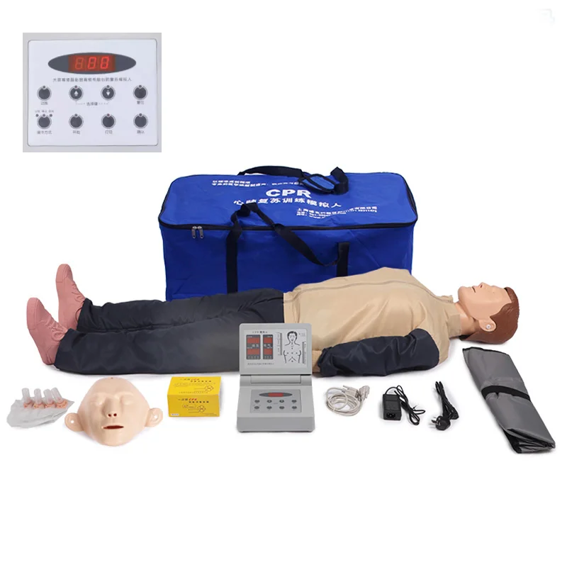 Full-Body-Adult-CPR-Manikin-Mannequin-CPR-Emergency-Training-Simulator ...