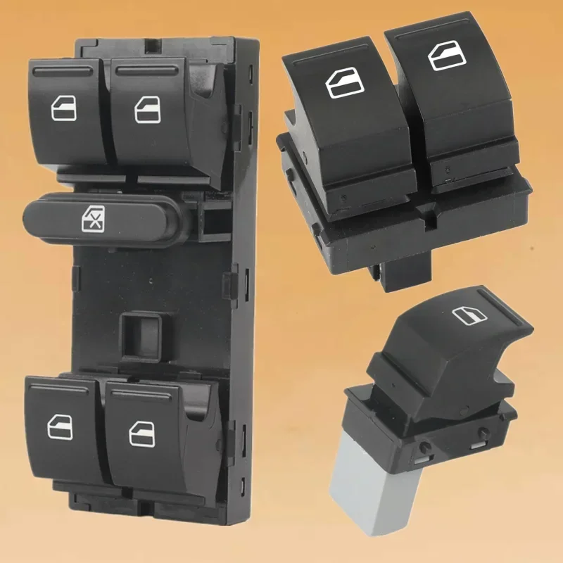 Electric-Power-Window-Switch-Green-Fit-For-Skoda-Fabia-2-Octavia-1Z ...