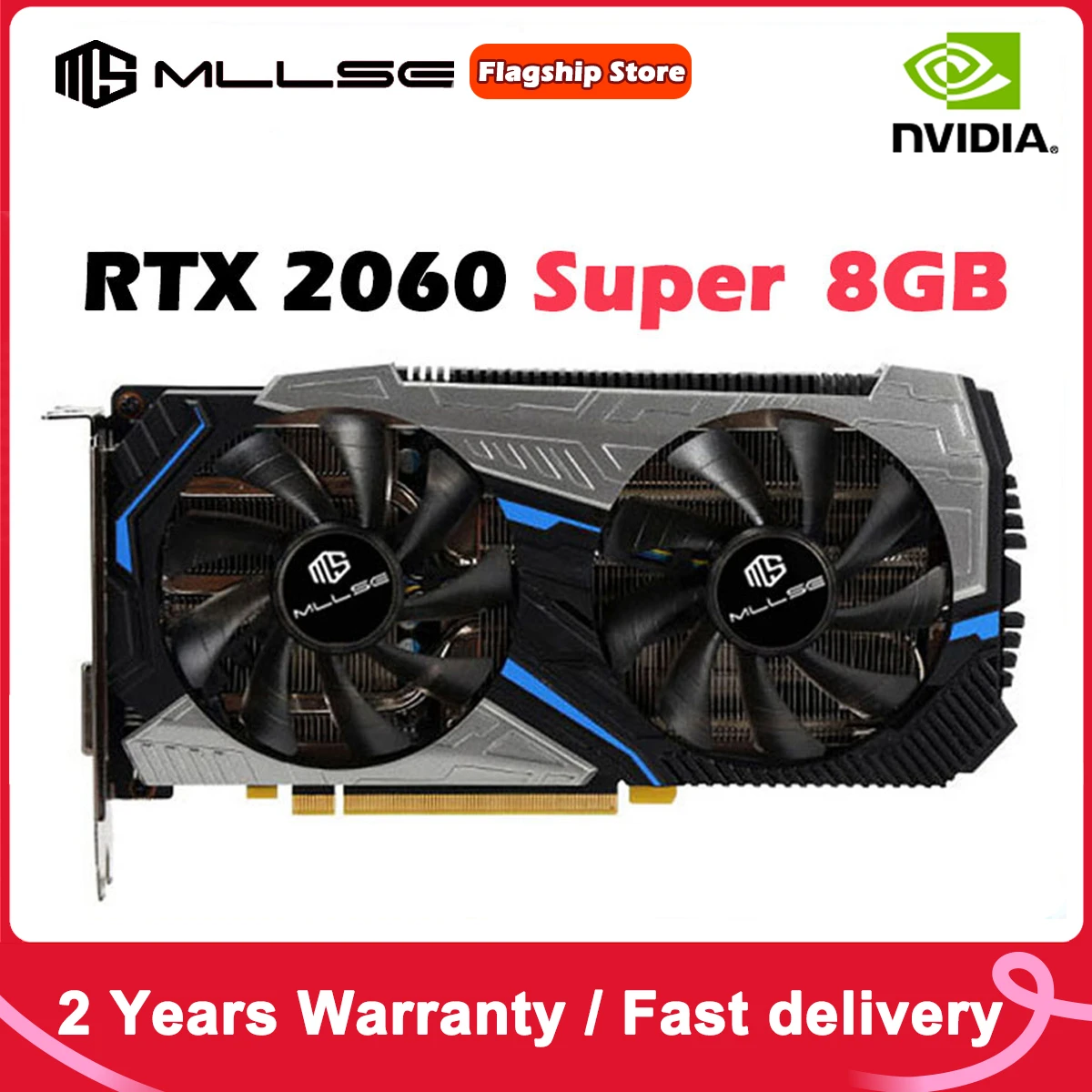Mllse rtx 2060 super 8gb placa gráfica gddr6 256bit gpu pci express 3 ...