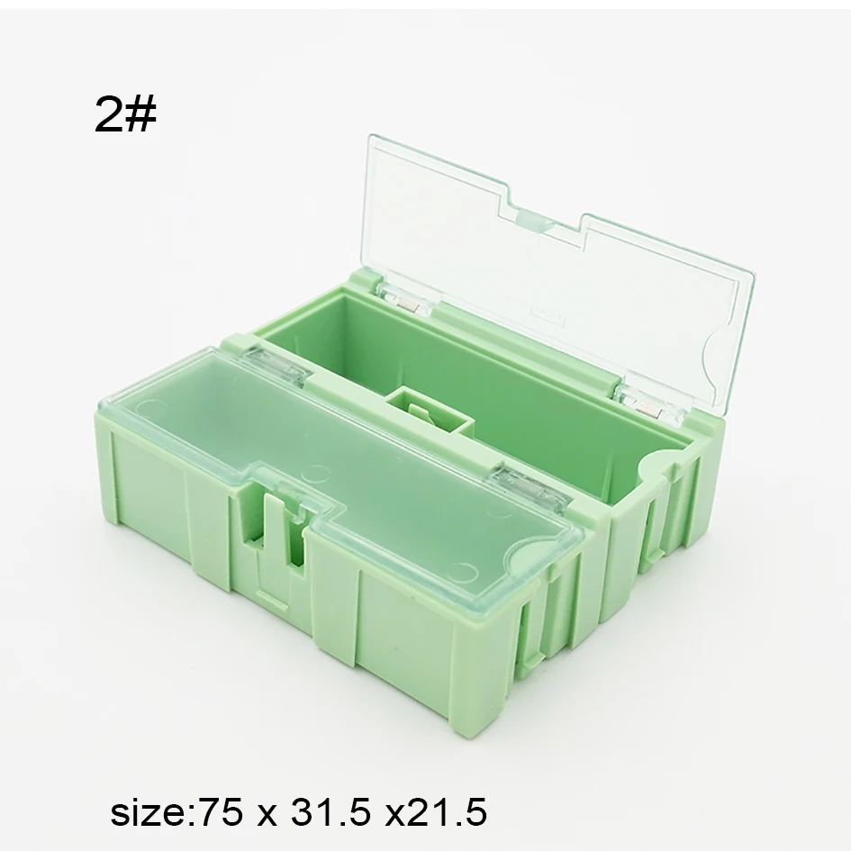 Original-2-Green-Component-storage-box-Square-IC-Components-Boxes-SMT ...