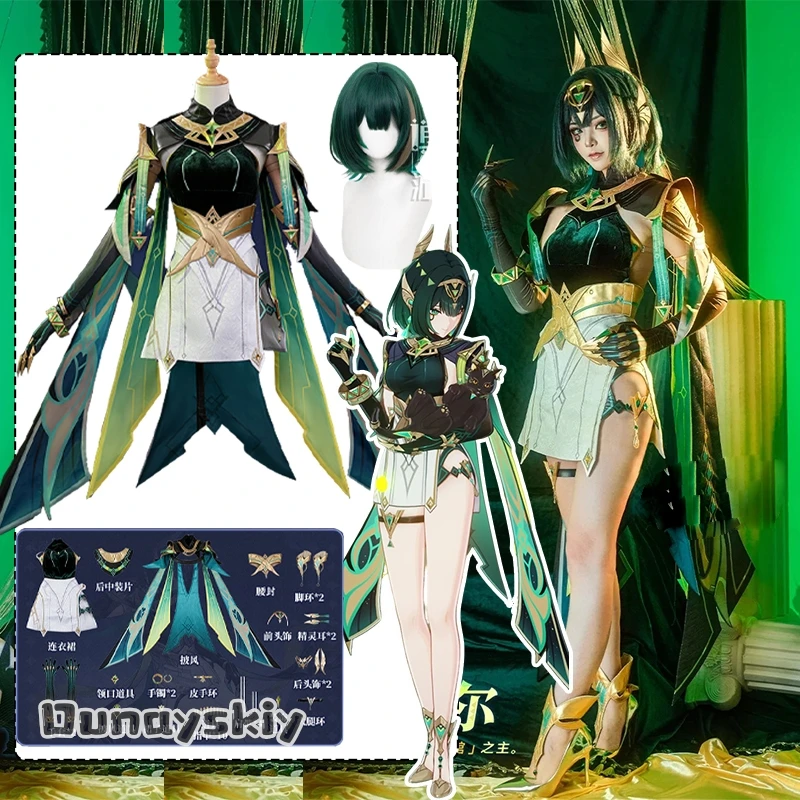 GENSHIN IMPACT Nefer Cosplay Costume{Yumekiri}Song of the Empty Moon ...
