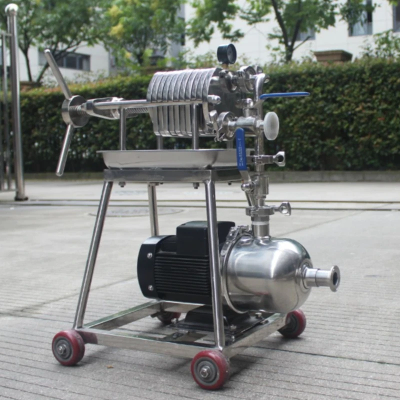 100-Small-Stainless-Steel-Plate-and-Frame-Filter-Alcohol-Activated ...