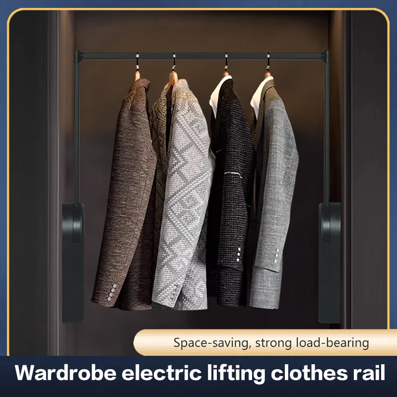 Intelligent-Electric-Lifting-Clothes-Hanger-Wardrobe-Automatic-Clothes ...