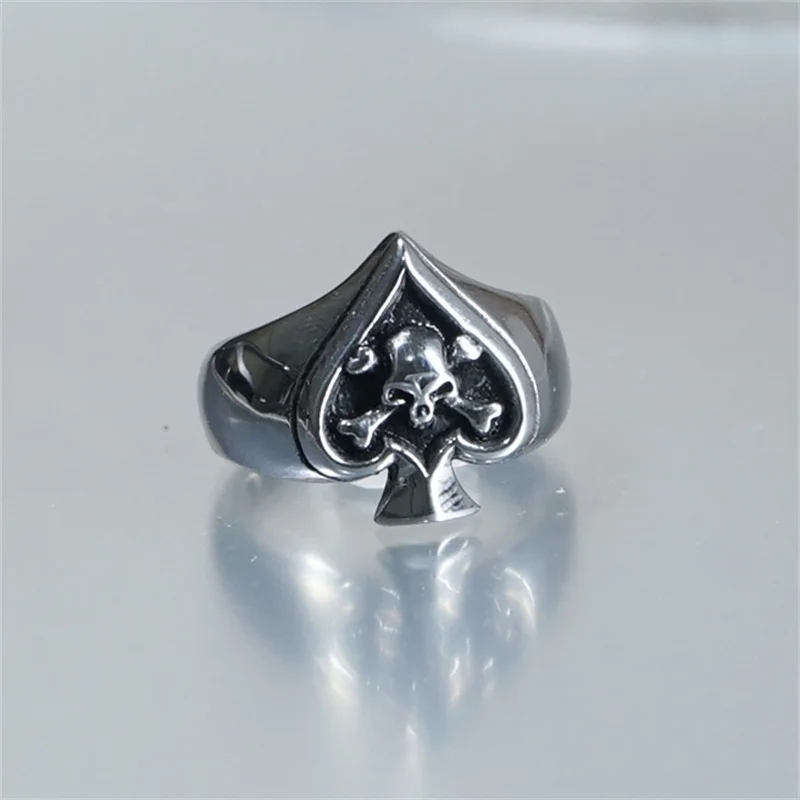 Spade-Skull-Ring-Devil-Vintage-Unisex-Stainless-Steel-Rings-Gift-For ...