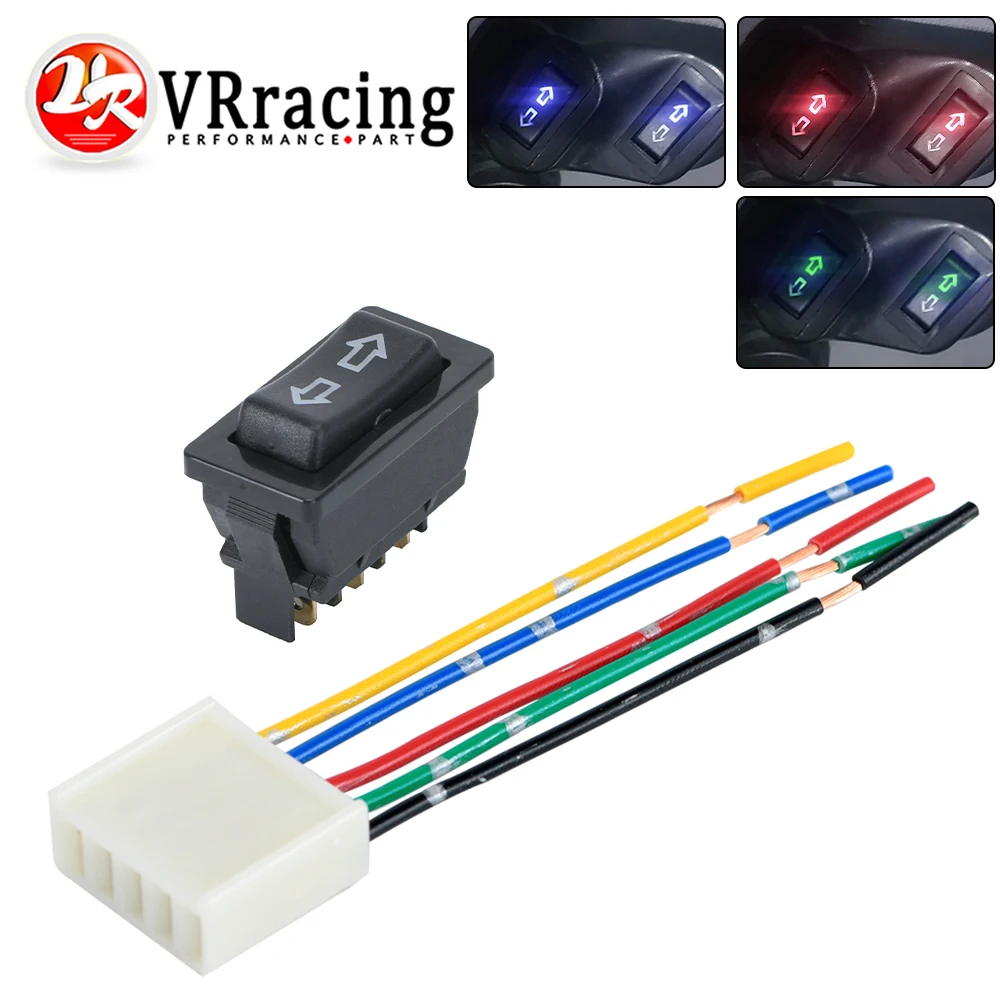 Universal-Auto-Car-Power-Window-Switch-Lifting-Switch-5-Pin-DC-12V-20A ...
