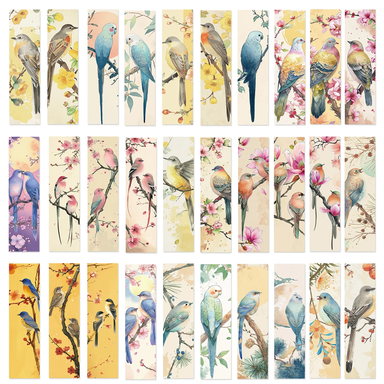 30pcs-Cute-Bird-Bookmark-Magpie-Sparrow-Cartoon-Decoration-Bookmarks ...