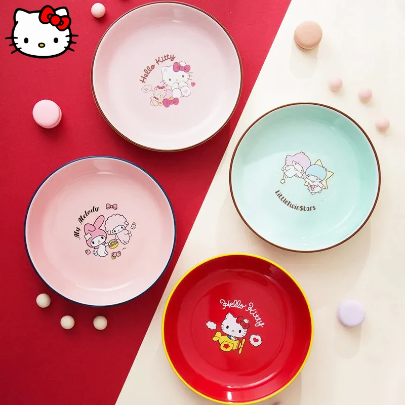 Kawaii-Sanrio-HelloKitty-Tableware-MyMelody-Cinnamoroll-Anime-Melody ...