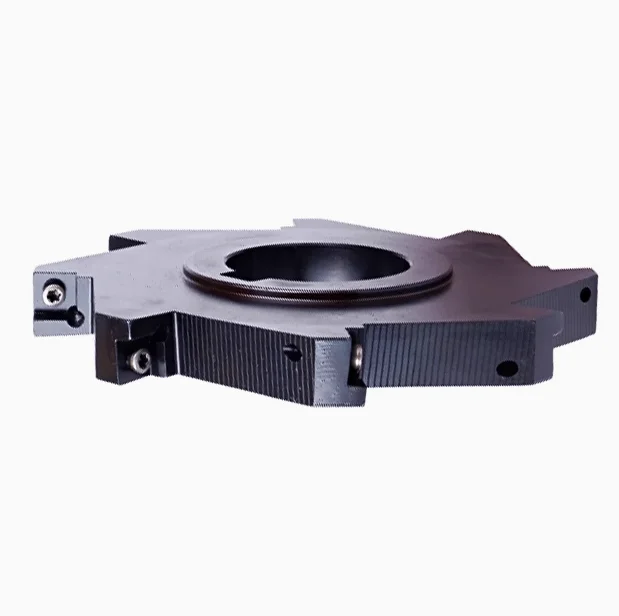 CNC three sided milling cutter disc chip type indexable milling T ...