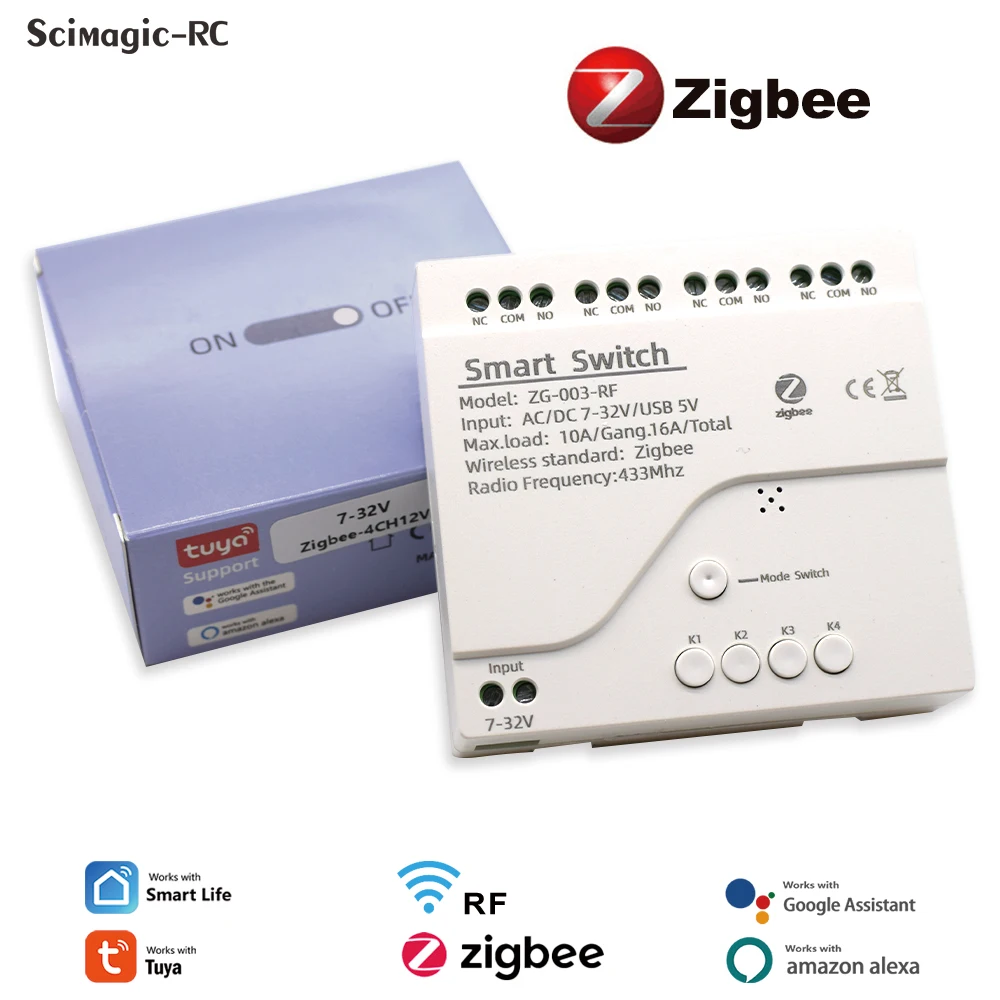 Zigbee-Relay-Smart-Home-Switch-Module-APP-Remote-Control-Wireless-1-2-4 ...