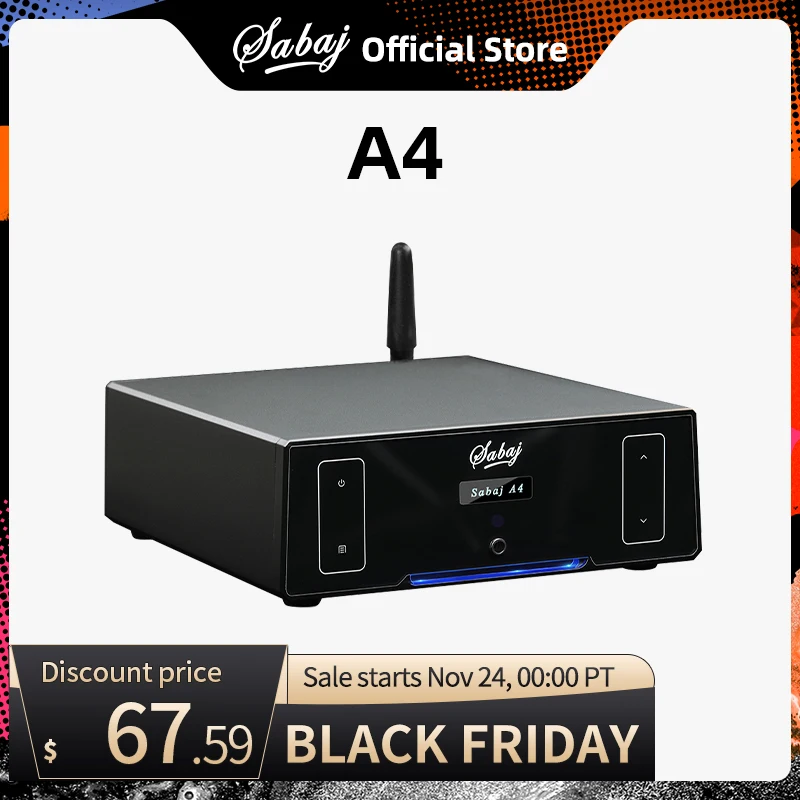 Sabaj A4 Hifi Class D Digital Amplifier Audio Stereo Amp Dps Technology Bluetooth 4.2 Output ...