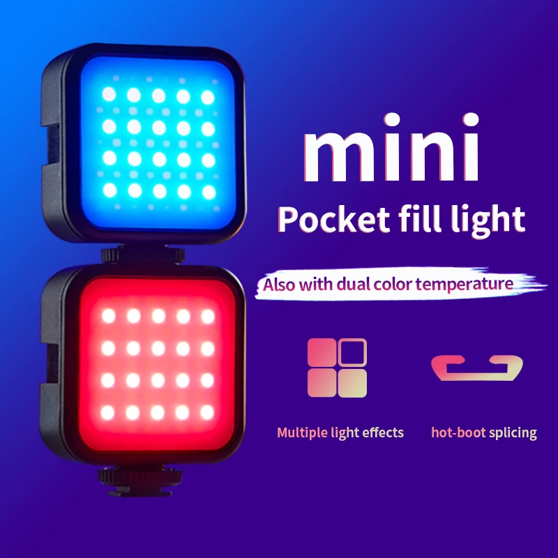 RGB-fill-light-portable-mini-cell-phone-selfie-live-photography-camera ...