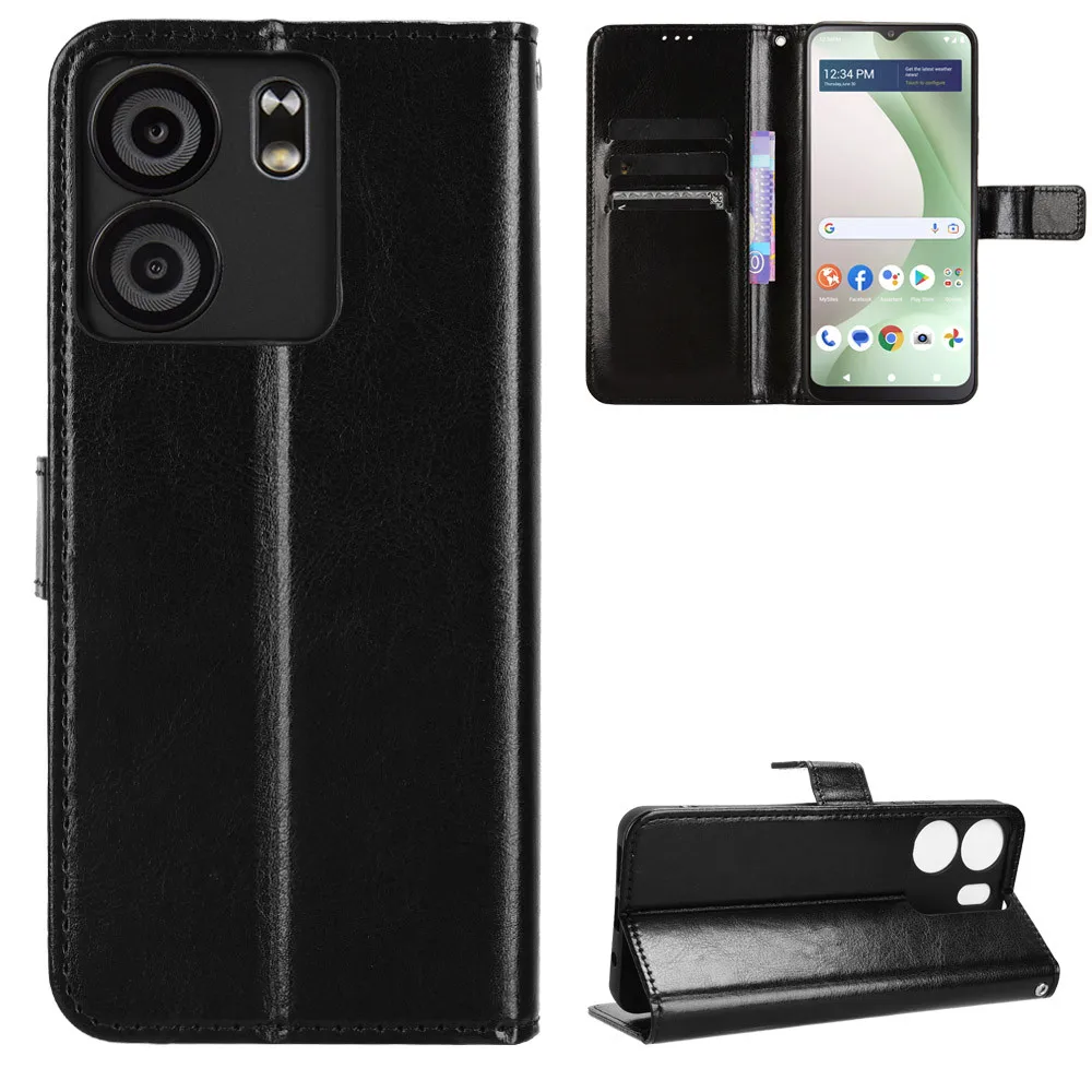 For BLU View 5 Case Luxury Flip PU Leather Wallet Card Slots Lanyard ...