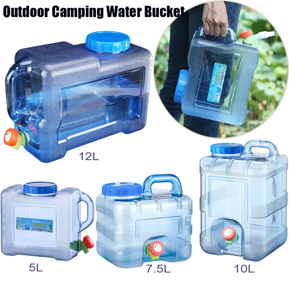 5-7-5-10-12L-Capacity-Outdoor-Water-Bucket-Water-Canister-Hiking ...