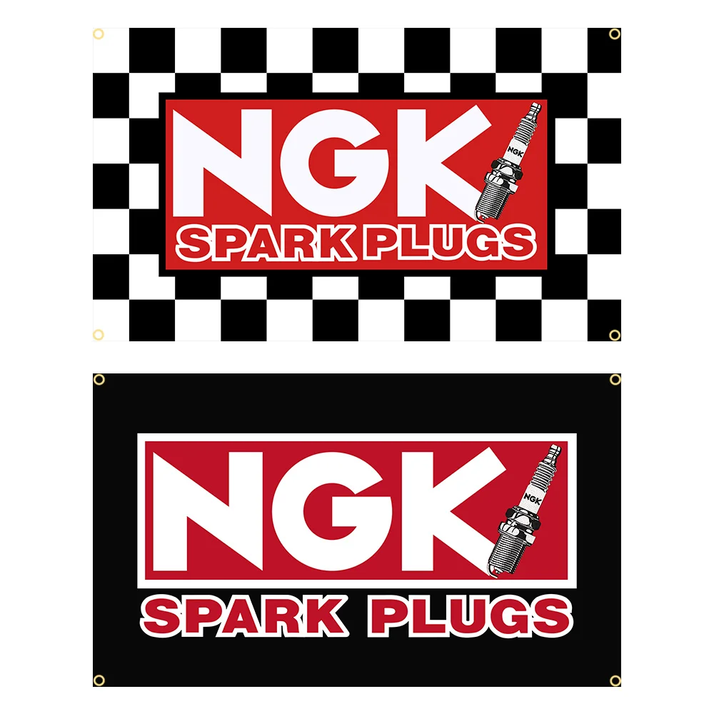 90x150cm-NGK-Power-Spark-Plugs-Flag-Polyester-Printed-Racing-Auto ...