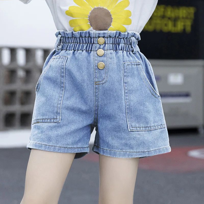 Summer-New-High-Waist-Toddler-Teenage-Girl-Denim-Shorts-Classic-Design ...
