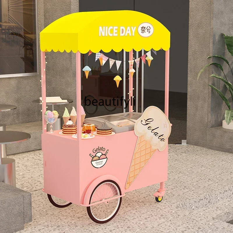 YH5 Commercial Street Food Snack Market Stall Car Stall Display ...