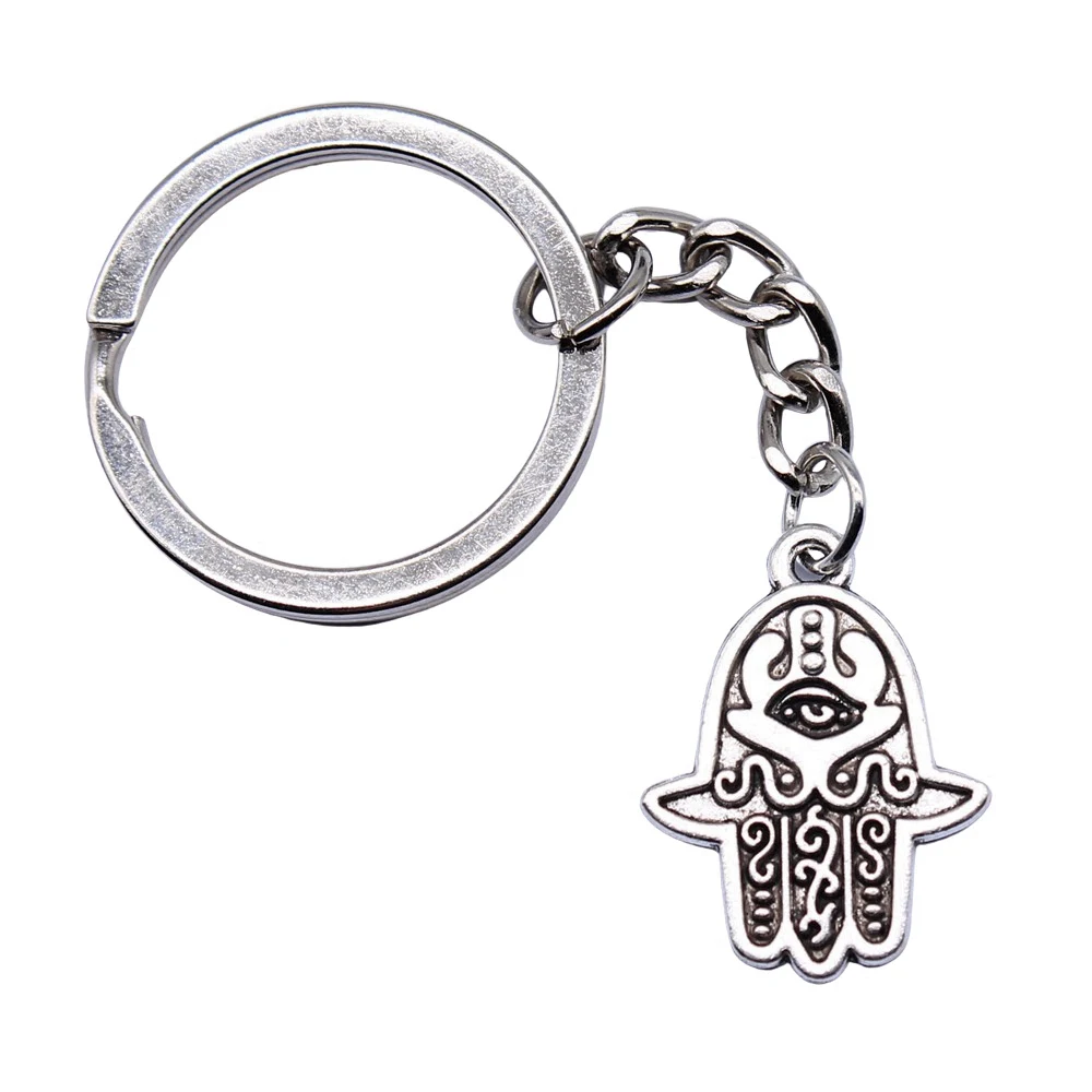 Chain Men 2025 Trend Keychains 28Mm Ring Key Ring Hamsa Hand Eye Of ...