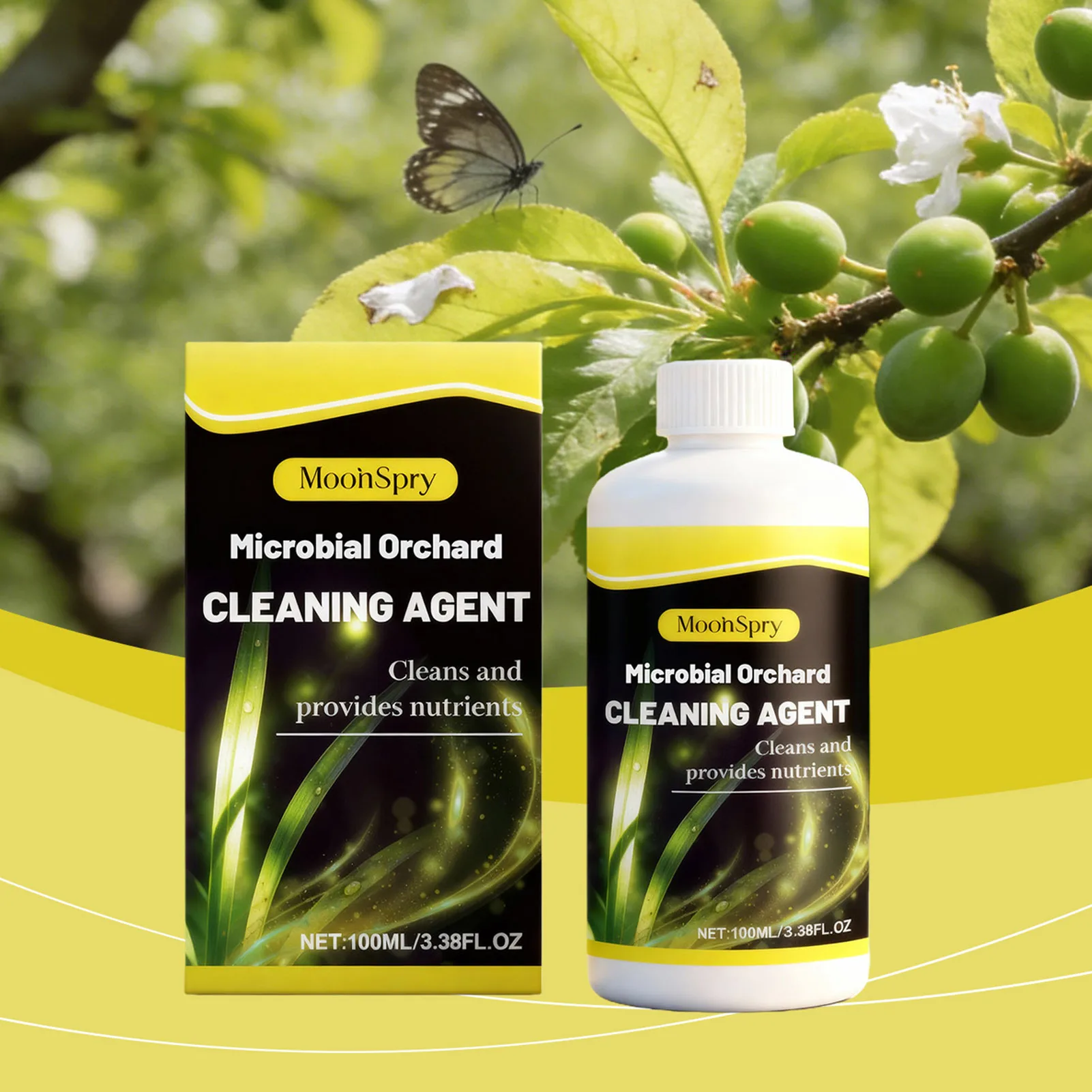 100ml Microbial Orchard Cleaning Agent Fruit Cleaner For Garden Care ...