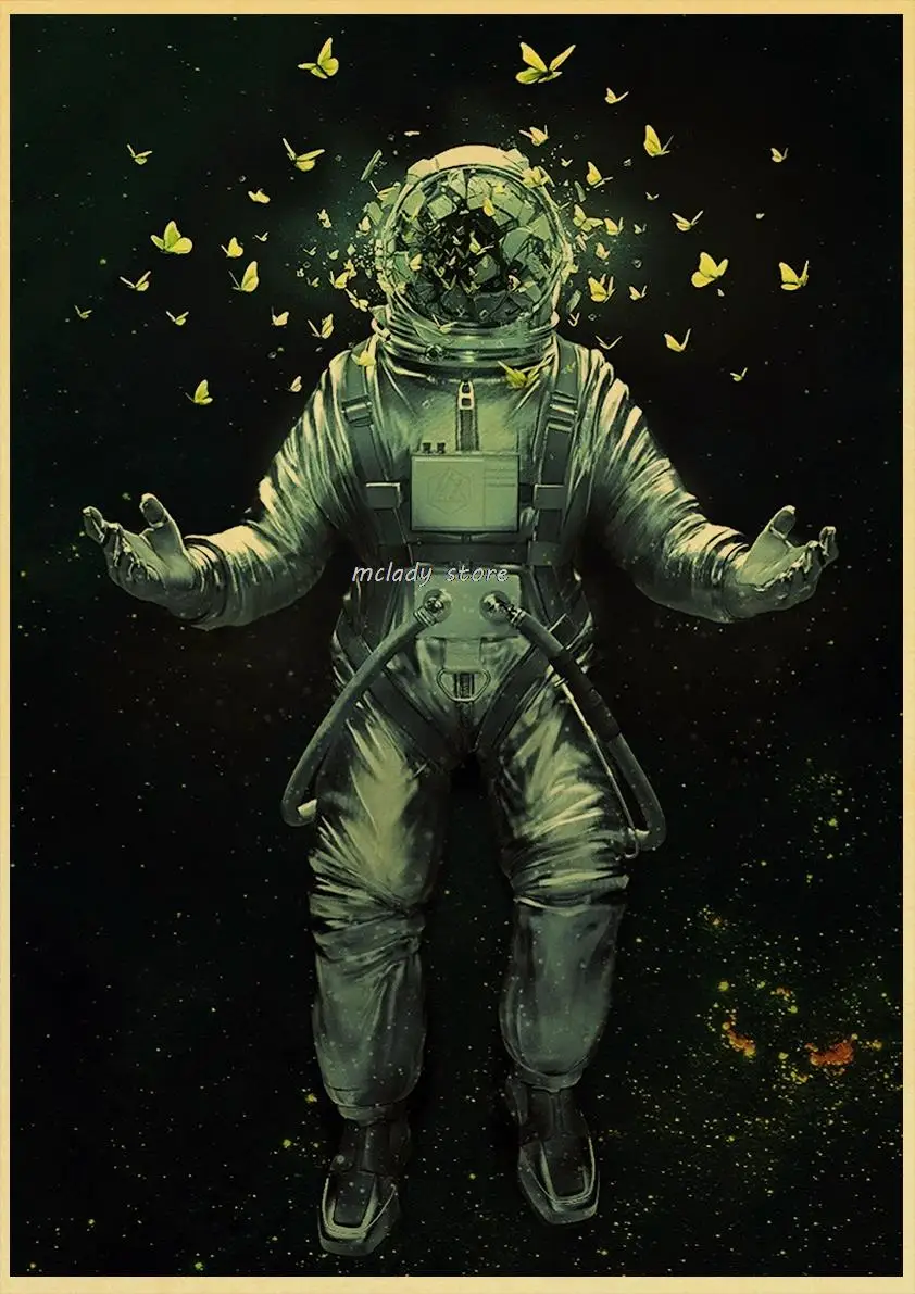 Retro Astronaut Artwork