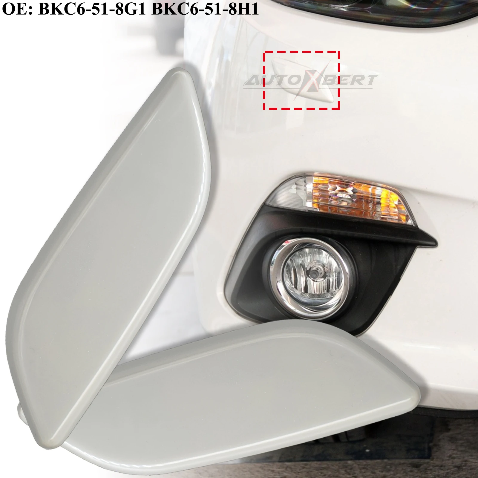 2X For Mazda 3 Axela BN BM 2014-2016 Front Headlight Washer Headlamp ...