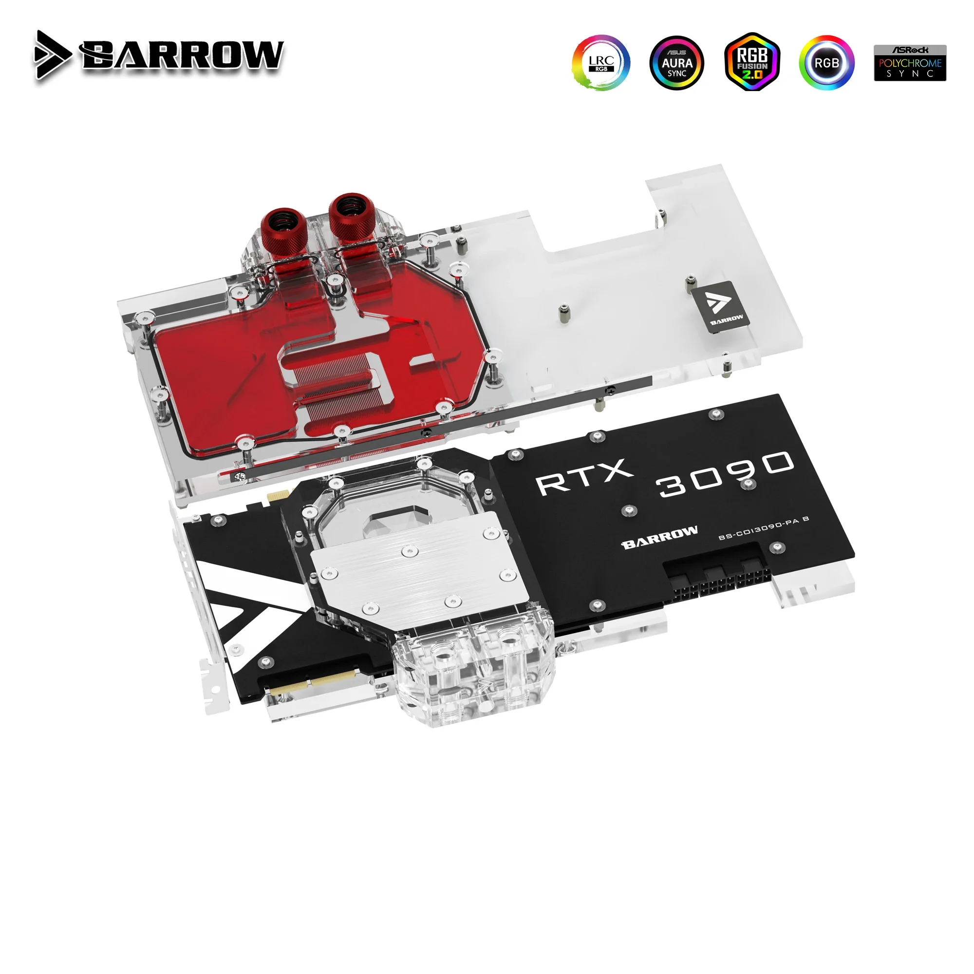 BARROW-GPU-Water-Block-For-Colorful-iGame-RTX-3090-3080-Vulcan-X-OC ...